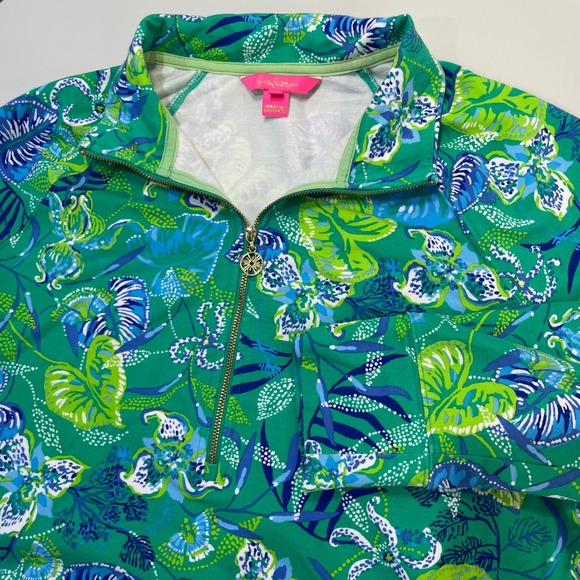 Lilly Pulitzer | Tops | Lilly Pulitzer Skipper Popover L Green In A ...